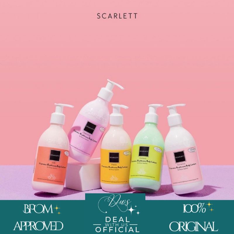 Jual SCARLETT Fragrance Hand Body Lotion Whitening Cream / Handbody ...