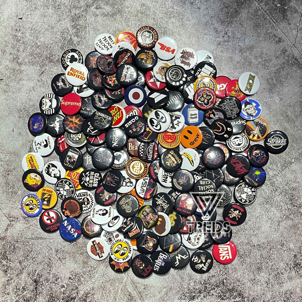 Jual PINN BROSH/PIN GAMBAR BAND MUSIK/BRAND | Shopee Indonesia