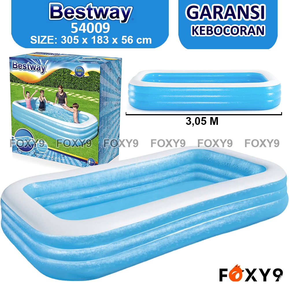 Jual BESTWAY 54009 Kolam Renang Anak Keluarga Besar 305 CM Family Pool Jumbo | Shopee Indonesia