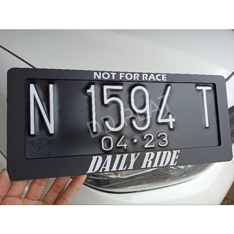Jual Frame Dudukan Mobil + Plat Nomor JDM 1/2 pasang / 1/2 set / depan ...