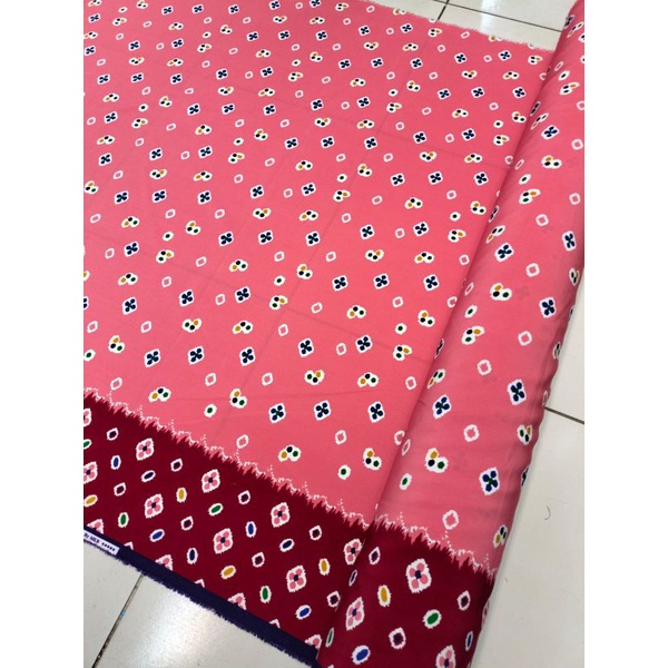 Jual Kain Batik Jumputan Jenggolo By MKB. Bahan Batik Silk Semi Sutra ...