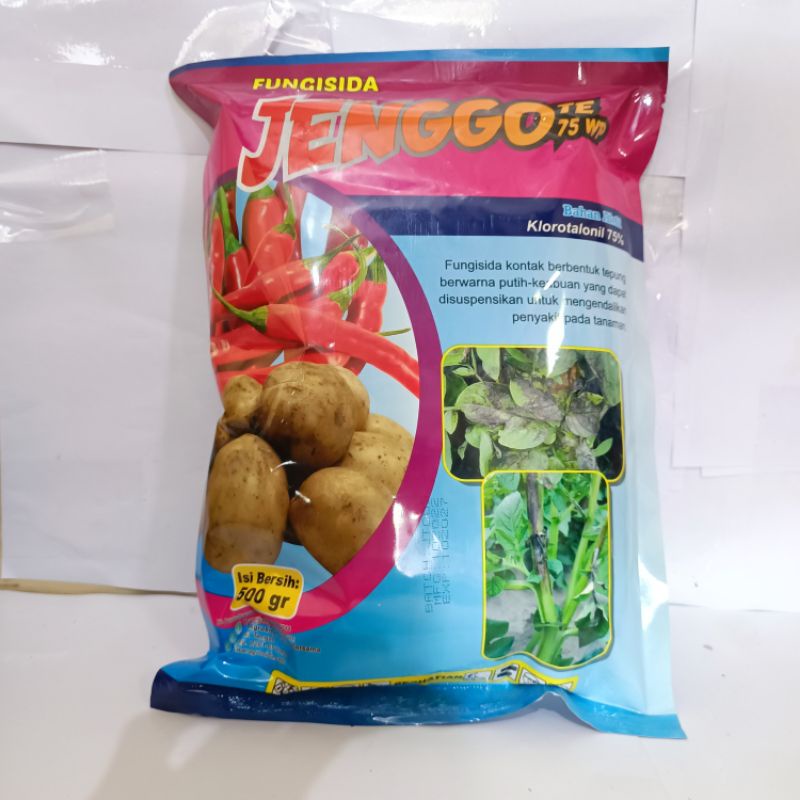 Jual Fungisida Jenggo+TE 75wp 500gr Bahan Aktif : Klorotalonil 75% ...