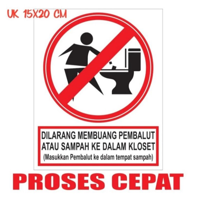 Jual STIKER Dilarang membuang pembalut | Shopee Indonesia Jual STIKER Dilarang membuang pembalut | Shopee Indonesia