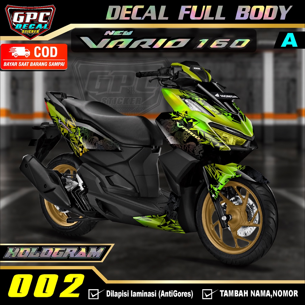 Jual Decal Sticker Hologram Honda Vario 160 Fullbody - Variasi list ...
