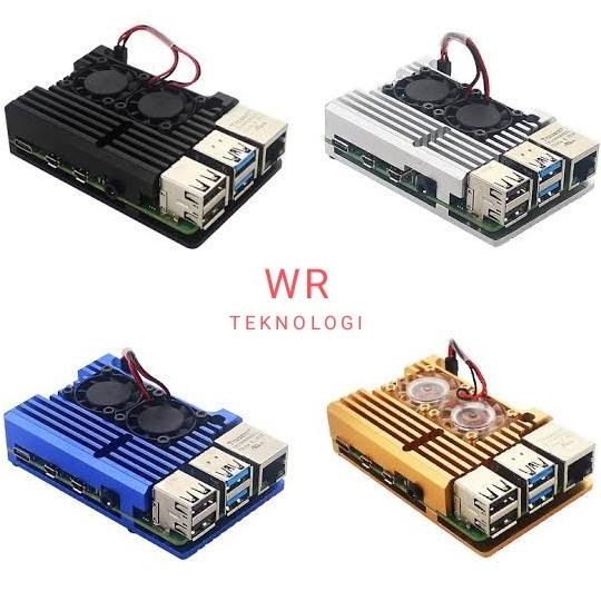 Jual Casing Metal Raspberry Pi 4 Dual Fan | Shopee Indonesia
