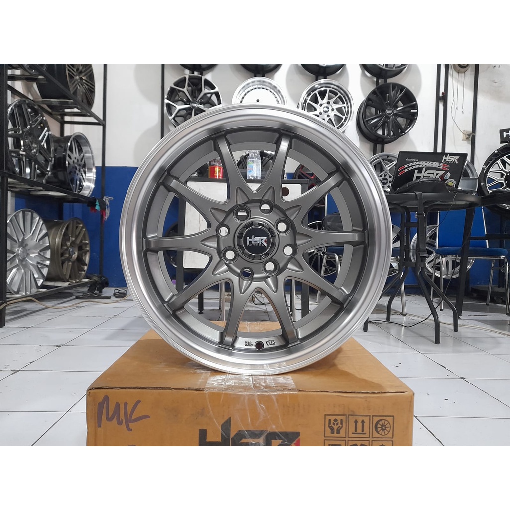 Jual pelek mobil celong ring 15 hsr hiroshima r15 lebar 7/8 velg brio wheels kingdom surabaya ...