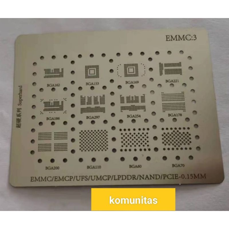 Jual PLAT BGA IC EMMC TERBARU STAINLEST | Shopee Indonesia