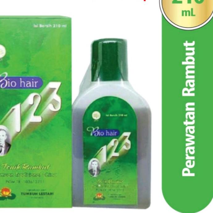 Jual BIO HAIR 123 TONIC PENUMBUH RAMBUT ORIGINAL 210 ML (HIJAU ...
