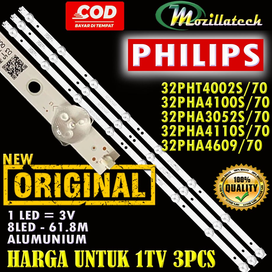 Jual BACKLIGHT TV PHILIPS 32 8 LED 32PHA4100S 32PHA3052S 32PHA4110S ...