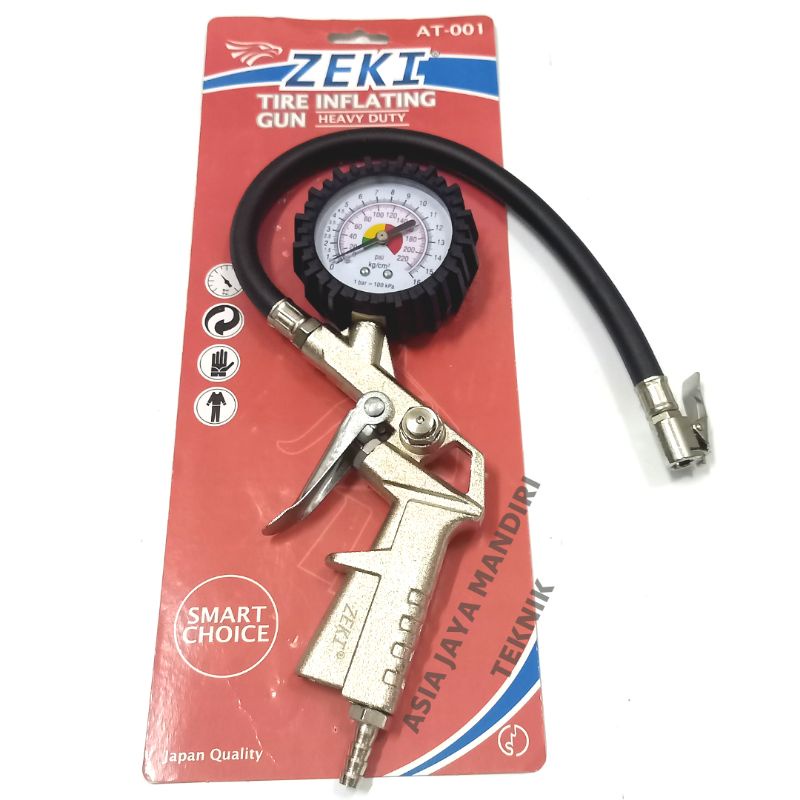 Jual ALAT ISI ANGIN METERAN MEREK ZEKI / TIRE INFLATING GUN HEAVY DUTY ...