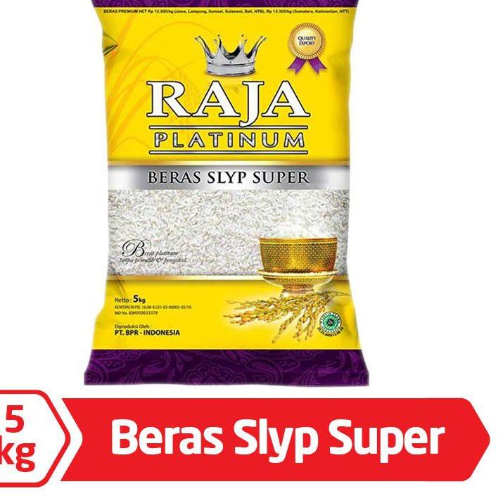 Jual BERAS RAJA PLATINUM SLYP SUPER 5kg | Shopee Indonesia