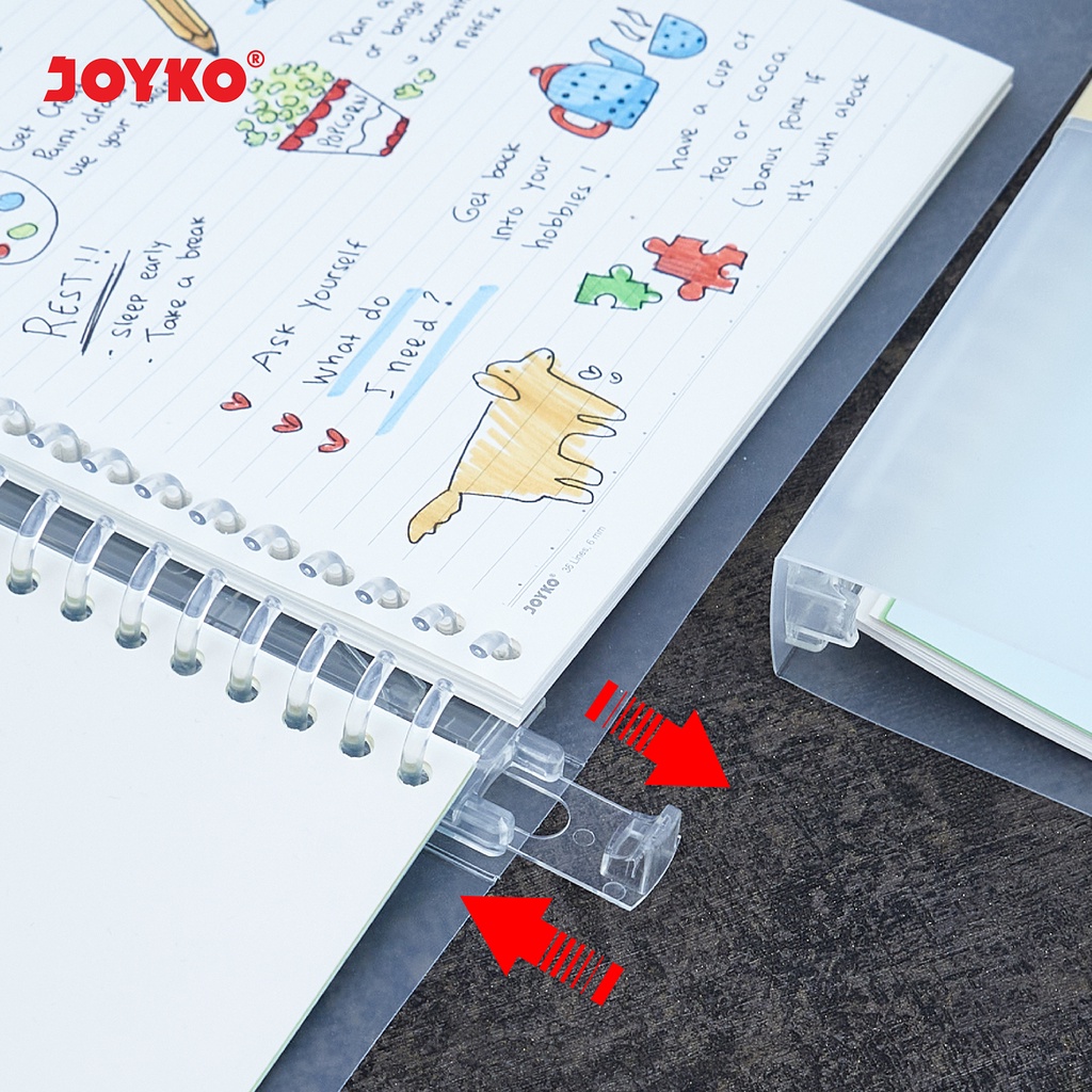 Jual Joyko Binder Note TRANSPARENT A5 B5 / Buku Binder Joyko Transparan ...