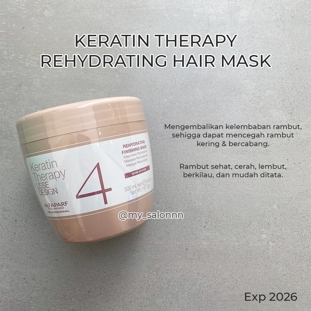 Jual Lisse Design Keratin Therapy Hair Mask 500ml & 200ml | Alfaparf ...