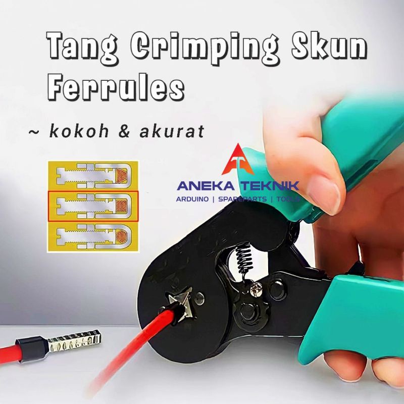 Jual Tang Crimping Skun Ferrules Kabel LAN Plier Network Cable RJ45 ...