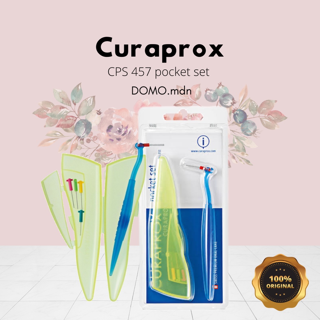 Jual CURAPROX CPS 457 POCKET SET PRIME PLUS interdental brush kecil ...