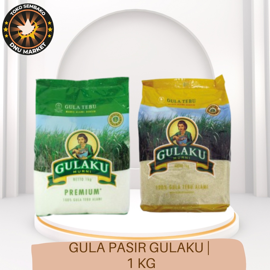 Jual GULA PASIR PUTIH GULAKU | GULA PASIR KUNING GULAKU | 1 KG | Shopee ...