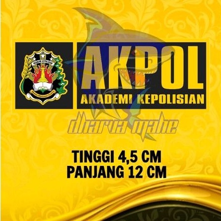 Jual Akpol, Akademi Kepolisian, Stiker AKPOL, stiker motor, stiker ...