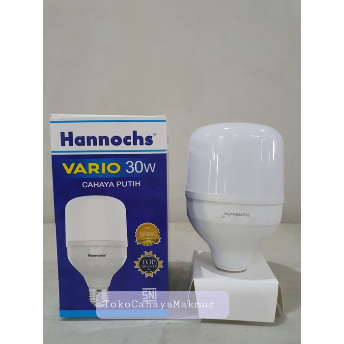 Jual Lampu LED Bohlam Vario 6w,12w,18w,24w,30w Hannochs CoolDayLight | Shopee Indonesia