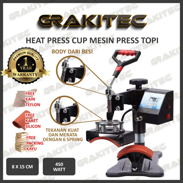 Jual Topi Mesin Press Topi Multifungsi - Alat Pres Cetak Sablon Topi ...