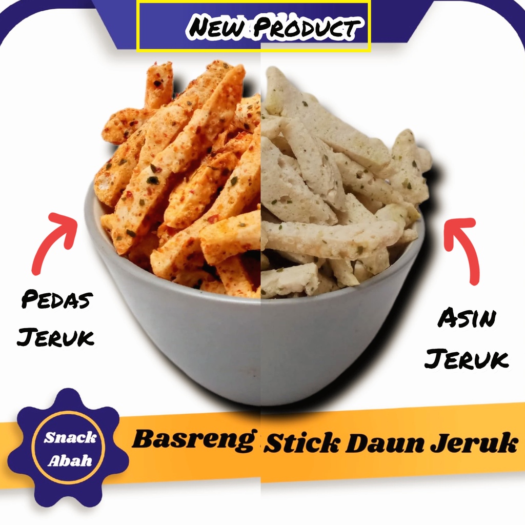 Jual Basreng Stick Daun Jeruk 250 gr BASRENG BANDUNG BASRENG PEDAS DAUN ...