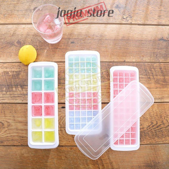 Jual Cetakan Es Batu Kotak Tempat Ice Cube Grid 12/48/6 Hole dengan ...