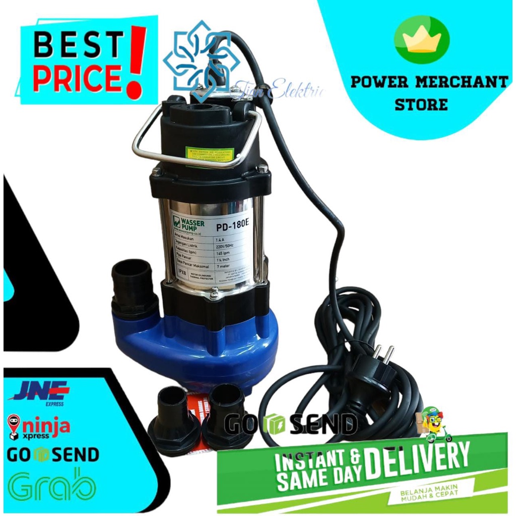Jual WASSER PUMP PD-180E Pompa Celup Non Auto | Shopee Indonesia