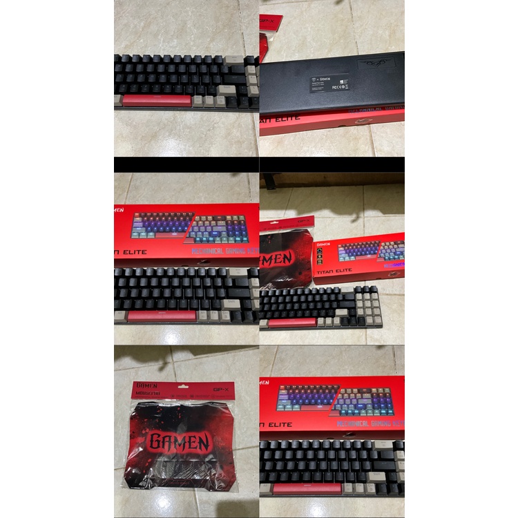Jual GAMEN Titan Elite Mechanical Pluggable Switch Blue Gaming Keyboard ...