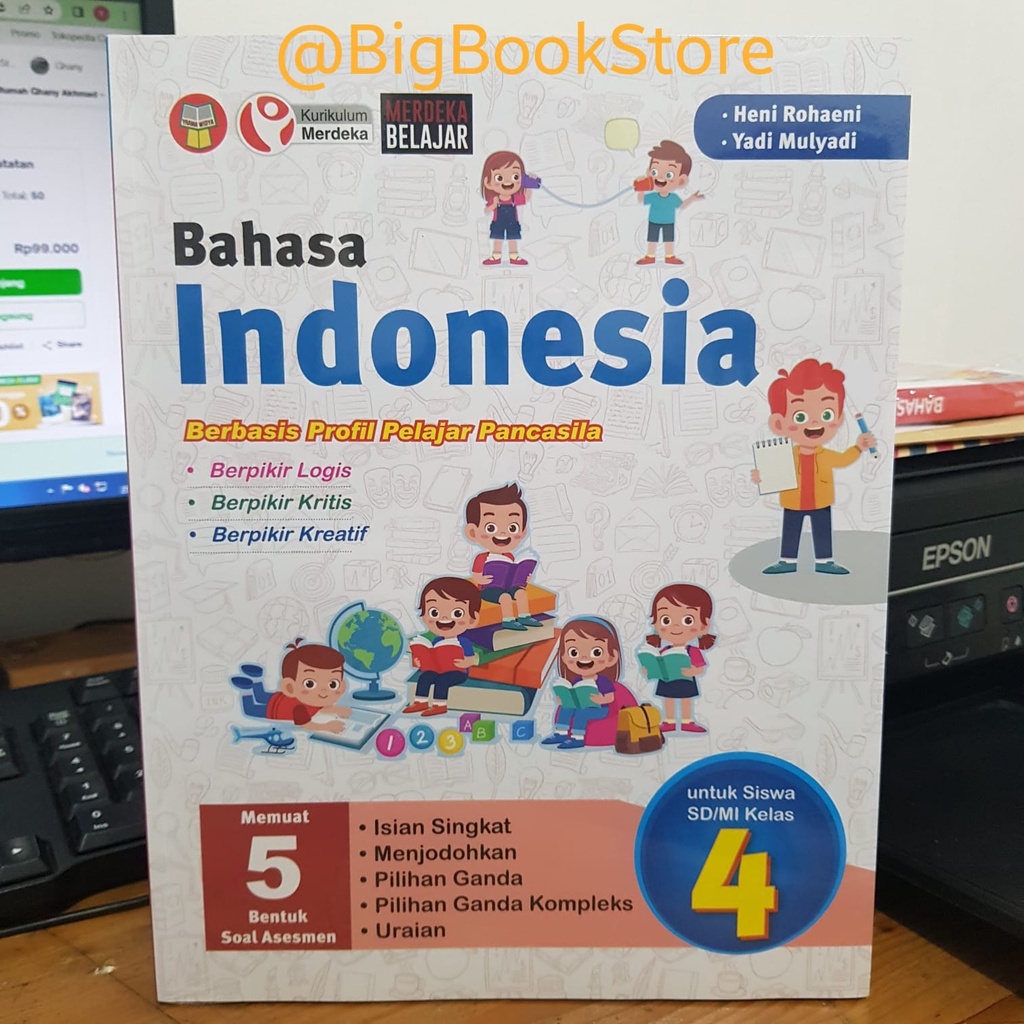 Jual BUKU BAHASA INDONESIA SD/MI KELAS 4 (KURIKULUM MERDEKA) - YRAMA WIDYA | Shopee Indonesia