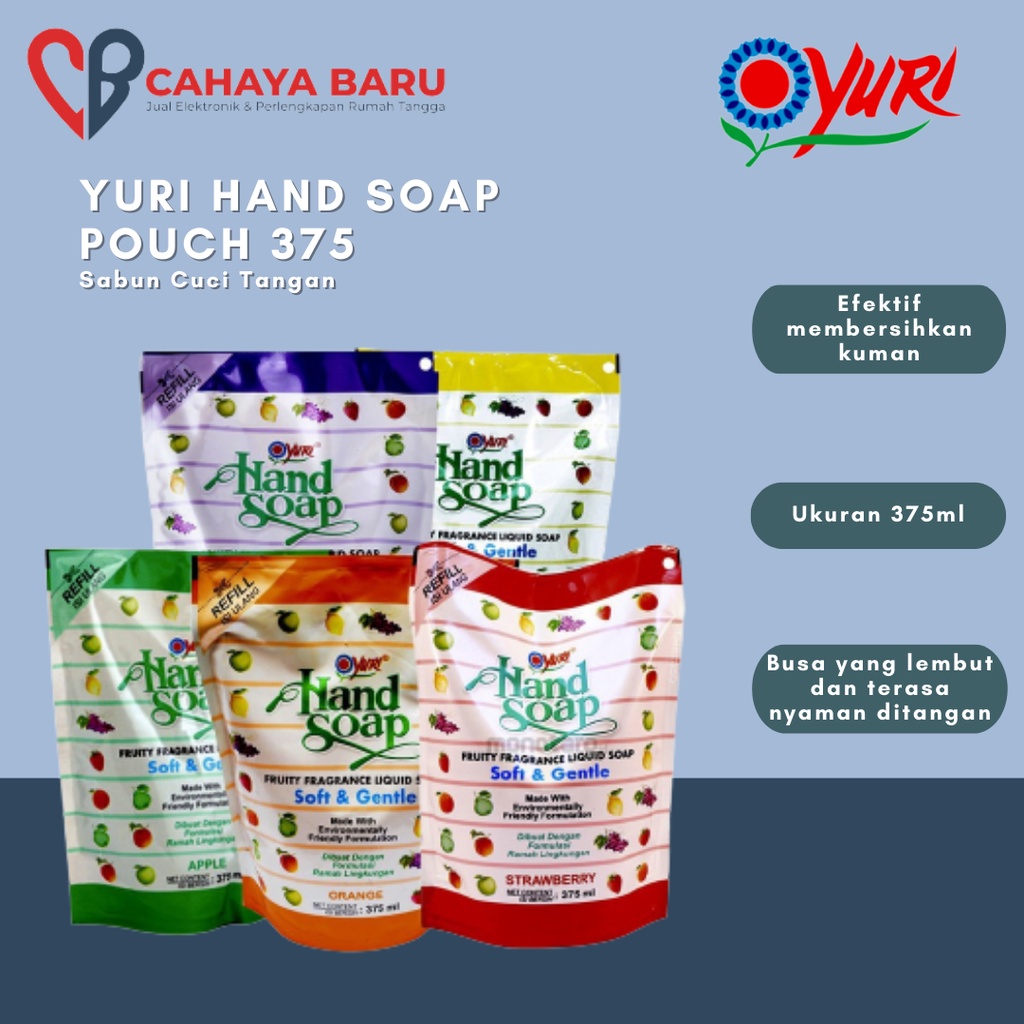 Jual YURI HAND SOAP POUCH 375ML | Shopee Indonesia