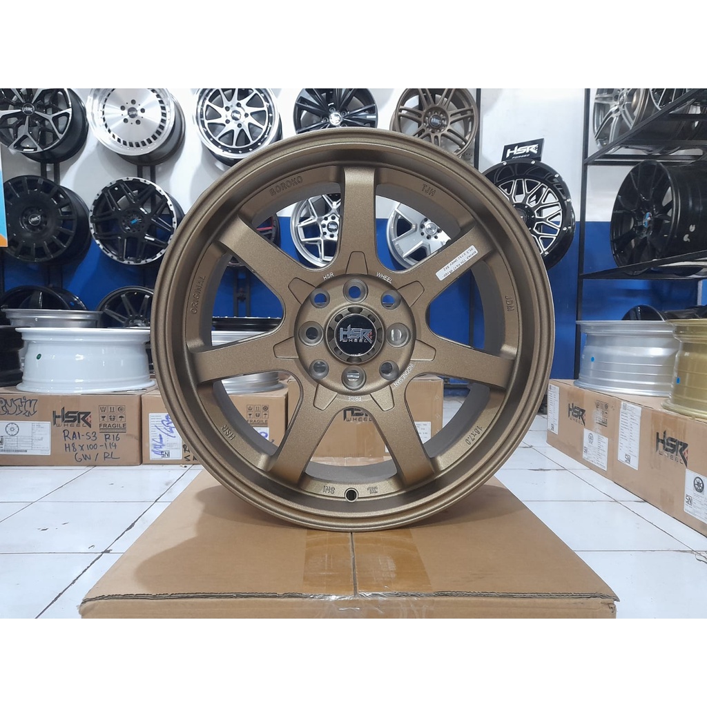Jual velg jdm racing ring 15 hsr boroko tjh velg r15 brio agya sigra avanza datsun wheels ...