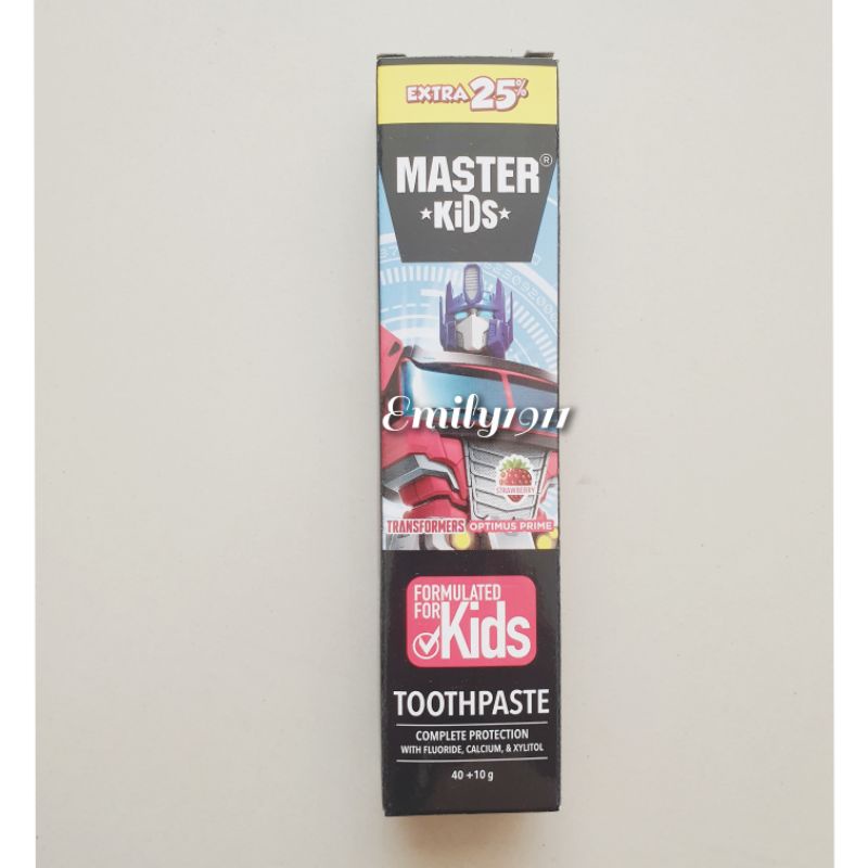 Jual Master Kids pasta gigi anak / toothpaste kids seri transformer ...