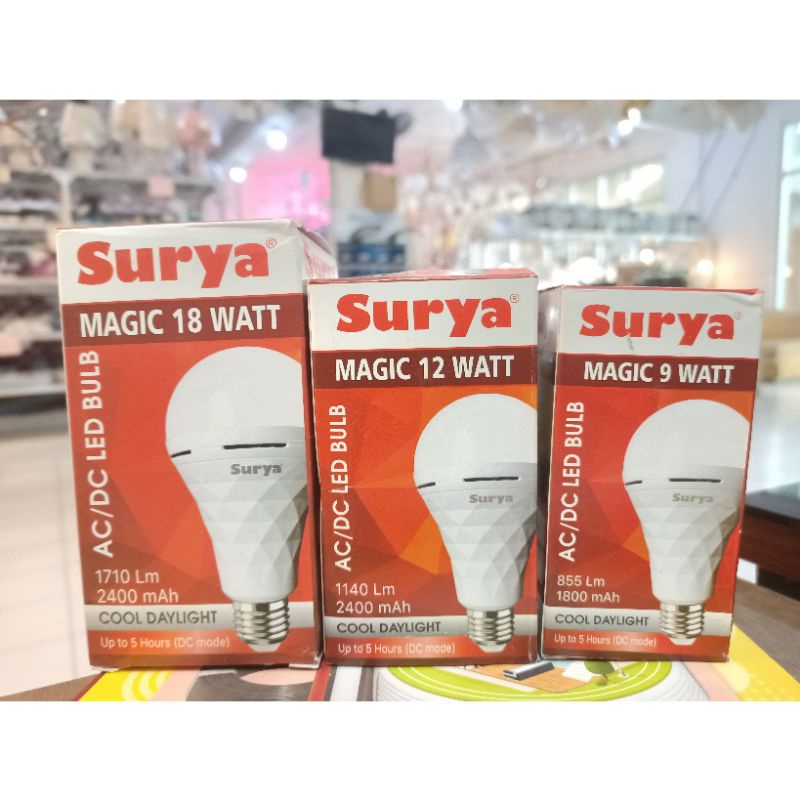 Jual LAMPU LED EMERGENCY SURYA 9w,12w,18w/Lampu Cas | Shopee Indonesia