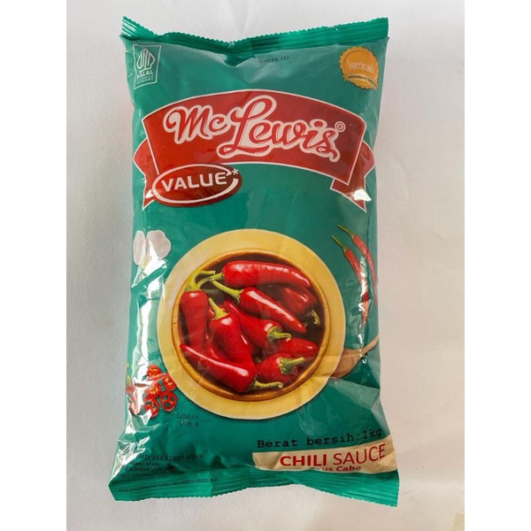 Jual Mc Lewis Saus Cabe 1kg (MOHON CO PACKING TERPISAH!!!) | Shopee ...