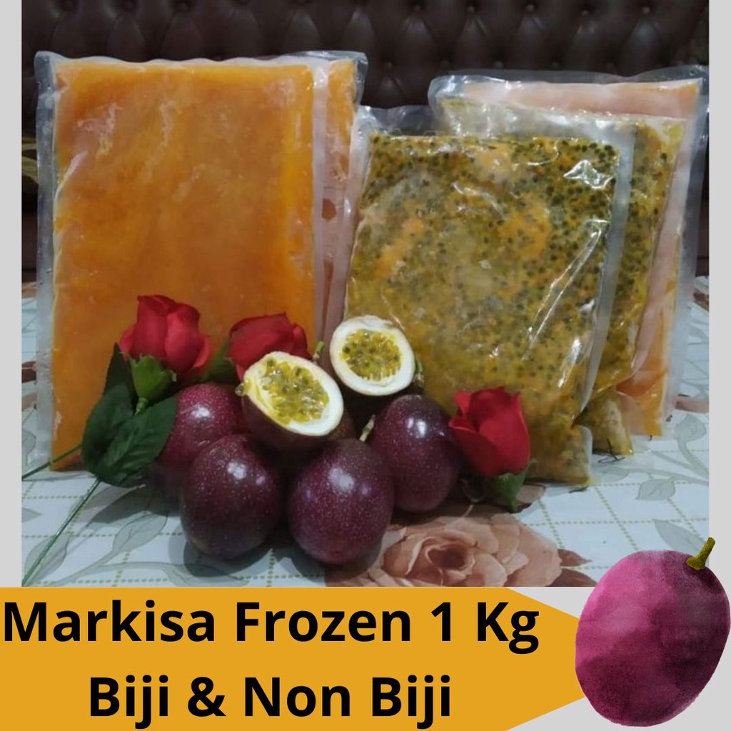 Jual Markisa Frozen 1 kg & 500 gr Buah Markisa Sirup Markisa 1Kg Asli Tanpa Pengawet | Passion ...