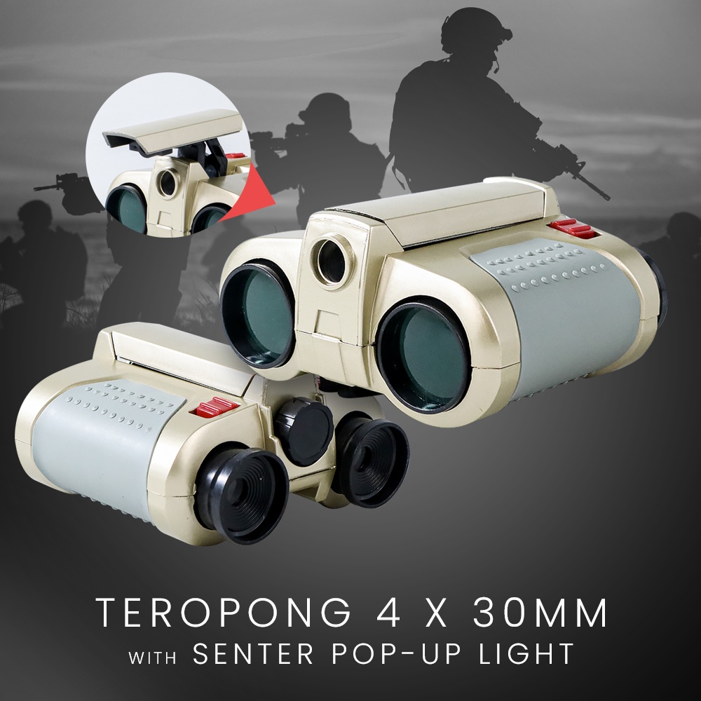 Jual Telescope Teropong Binokular 2 Lens 4x30mm With Light Night Vision ...