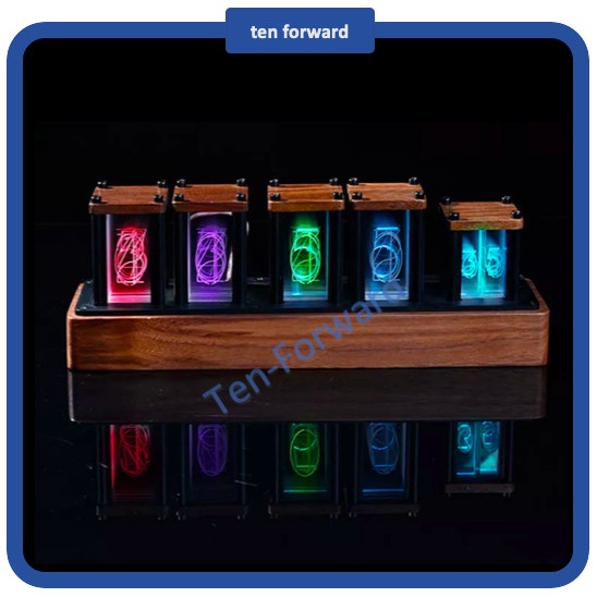 Jual RGB LED Glow Nixie Tube Clock - Jam Meja LED Tube Retro Modern ...