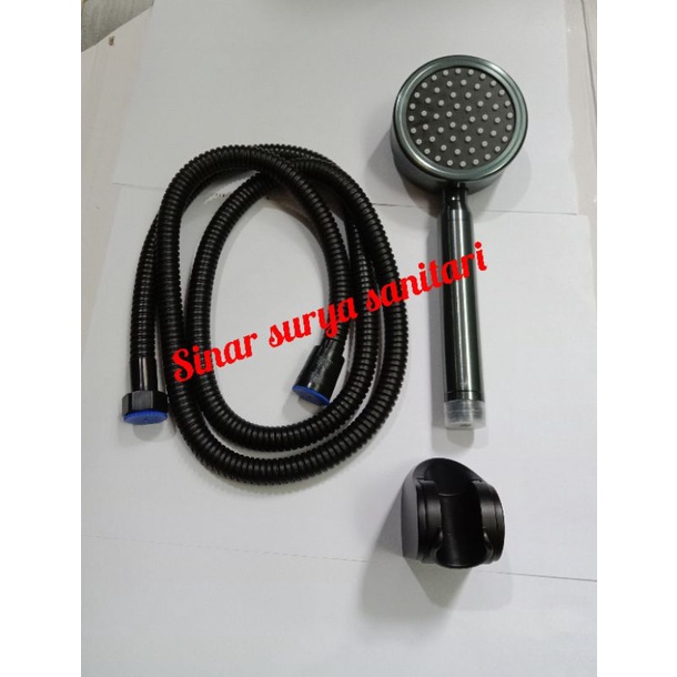 Jual Hand shower bulat / hand shower hitam abu-abu / shower | Shopee ...