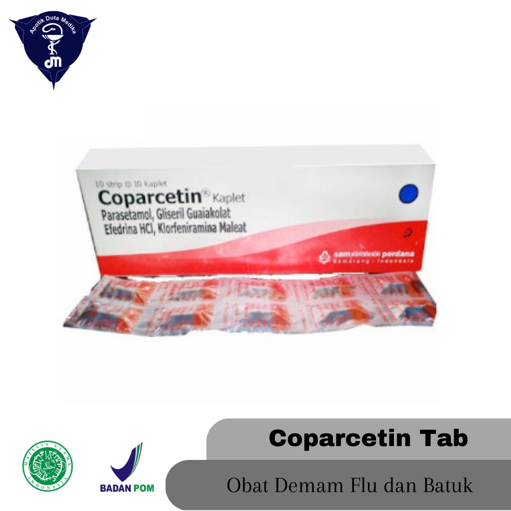 Jual COPARCETIN 10 TABLET - OBAT DEMAM DEWASA/BATUK BERDAHAK DEWASA ...