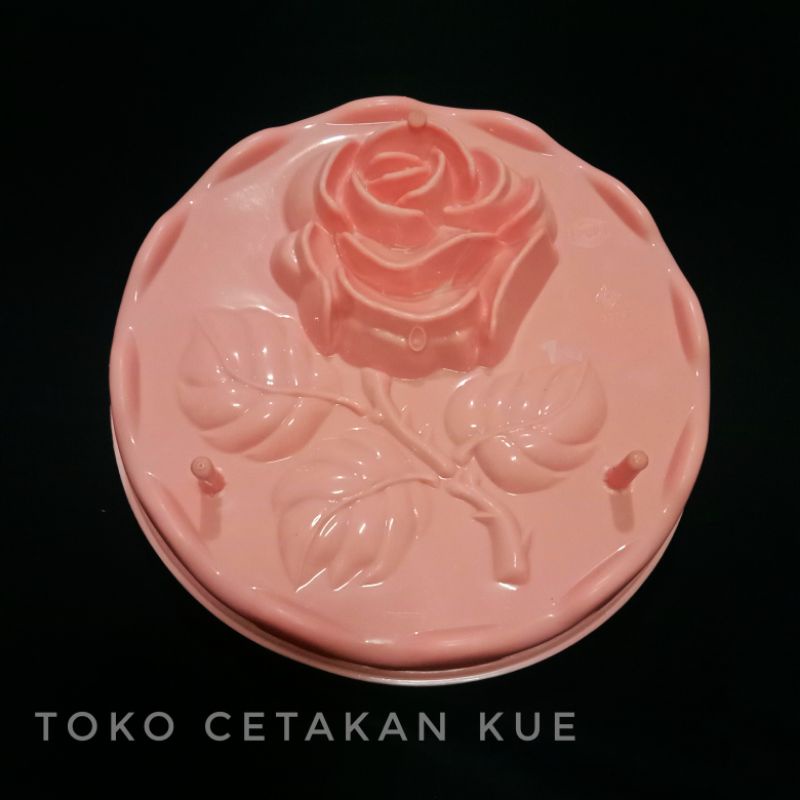 Jual Loyang Agar Puding Bunga Mawar Plastik Ukuran Besar Cetakan