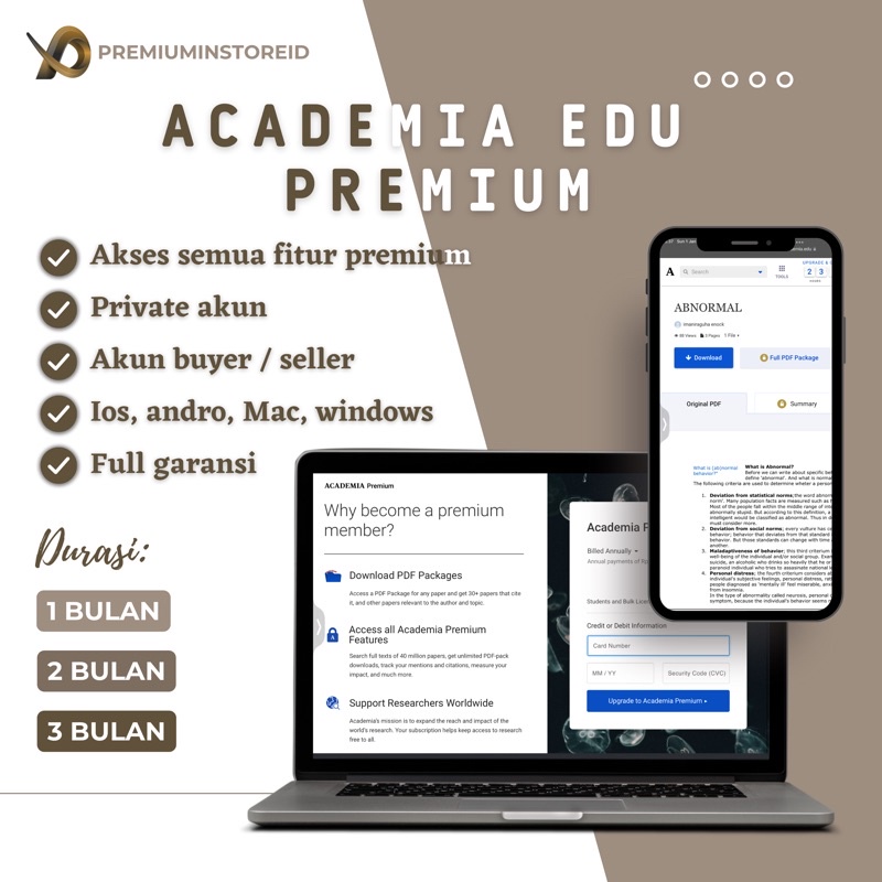 Jual Academia edu Unlimited download (Private acc) | Shopee Indonesia