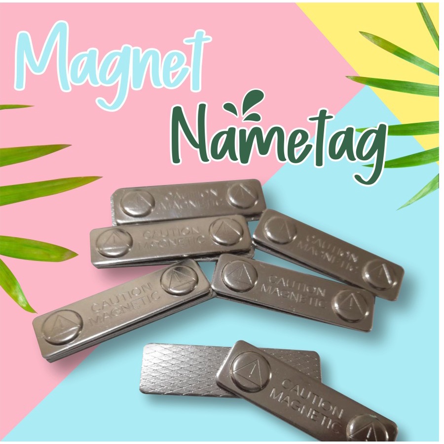 Jual Magnet Nama Dada Nametag Pin Papan Nama KUALITAS BAGUS | Shopee ...