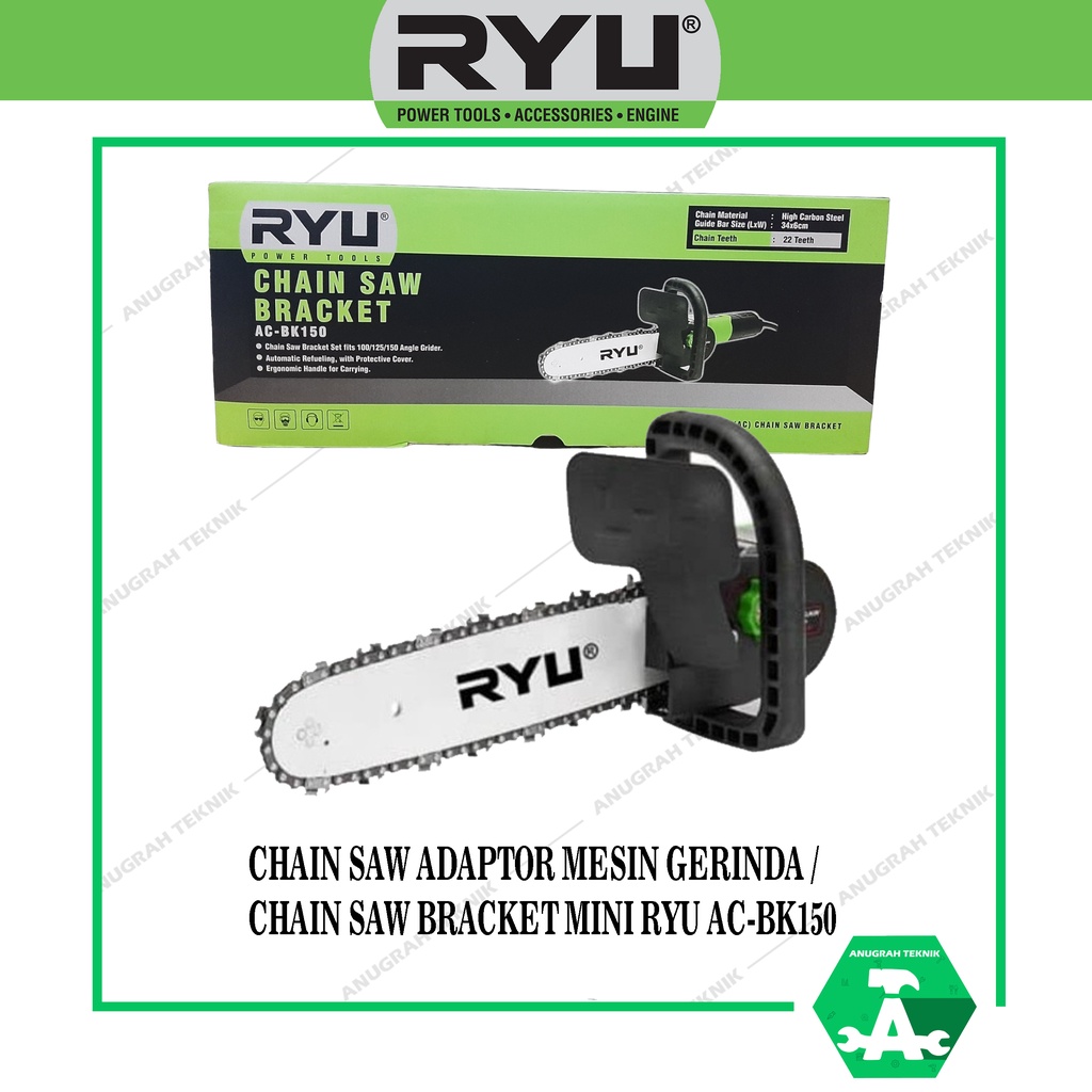 Jual RYU Adaptor Chain Saw AC-BK150 / Converter Gergaji Mini 12" RYU by ...