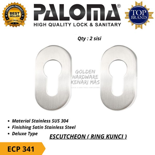 Jual PALOMA ECP 341 RING KUNCI OVAL ESCUTCHEON DULUXE 005 SATIN ...