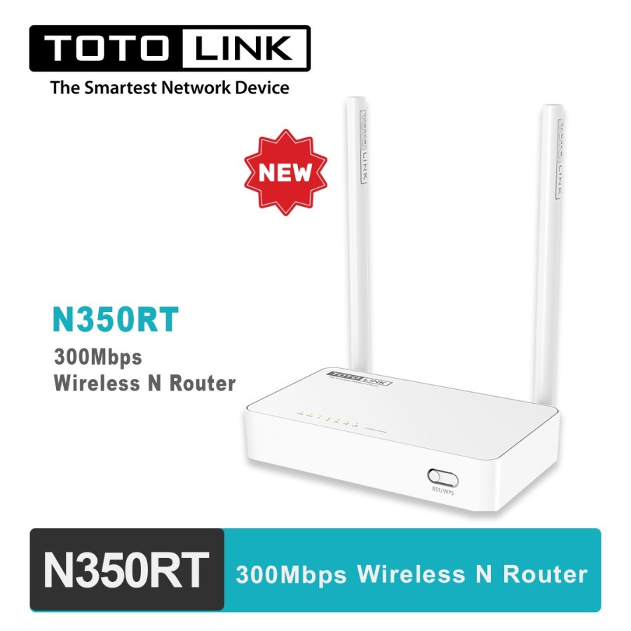 Jual TOTOLINK N350RT - 300Mbps Wireless N Broadband Router Wifi | Shopee Indonesia