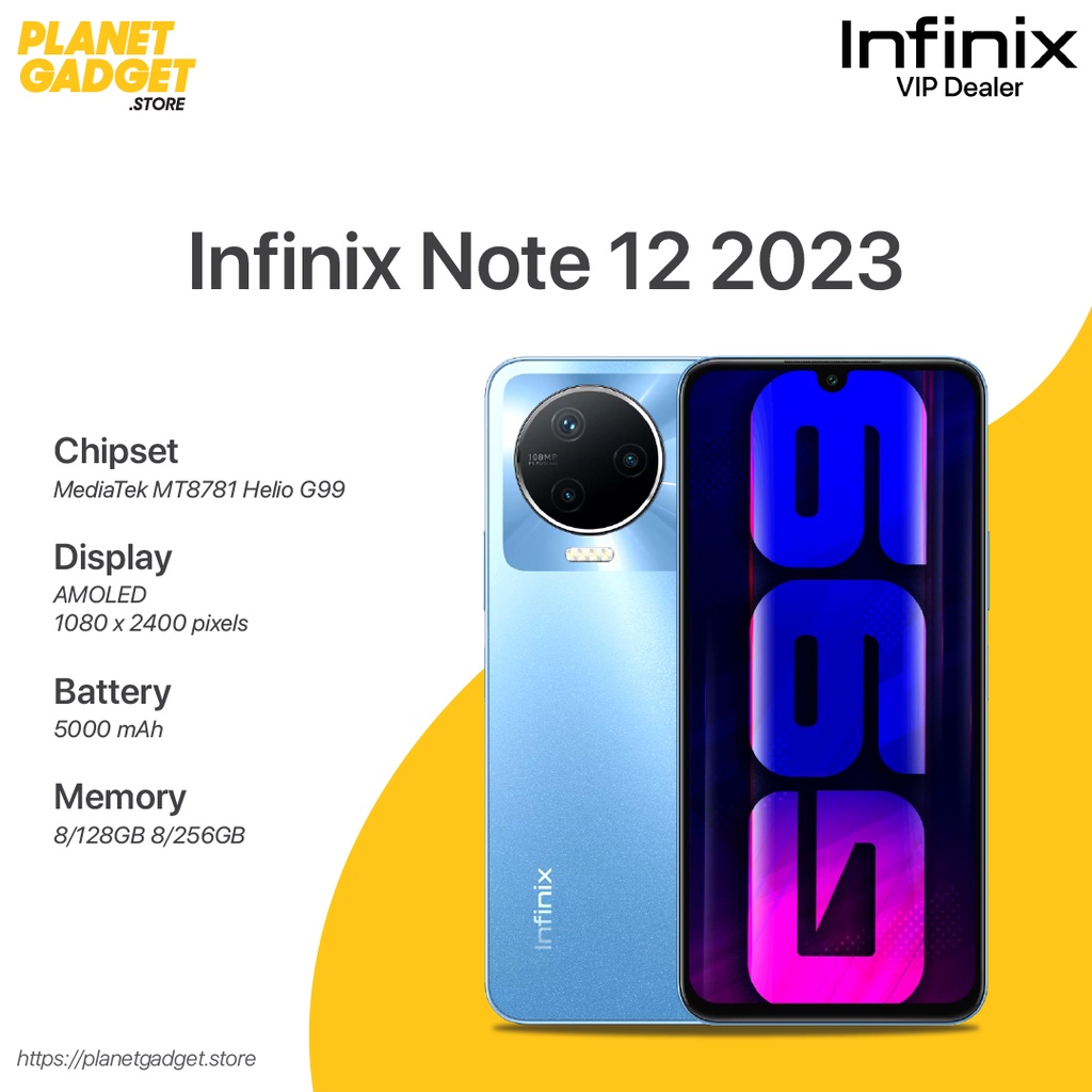 Jual Infinix Note 12 2023 8/128GB 256GB [Garansi Resmi Infinix ...