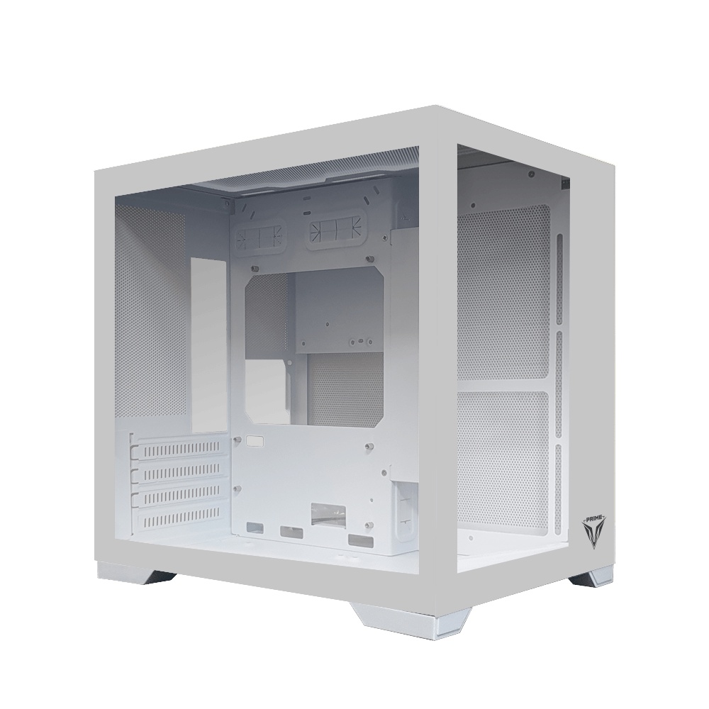 Jual PC Case Casing Prime X [KM] Glass Dual Chamber mATX Gaming Case ...