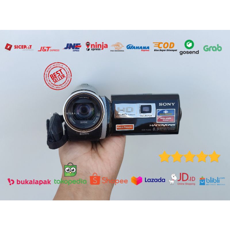 Jual Handycam Sony HDR PJ 260 PJ260 FullHD 55x Zoom Projector GPS 8.9MP ...