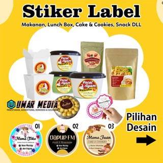 Jual Stiker Label Kemasan isi 126 pcs Merk Jualan Makanan & Minuman ...
