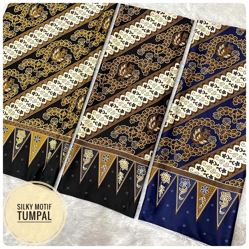 Jual Batik Silky Tumpal | Kain Batik | Bahan Silky Meteran | Shopee ...