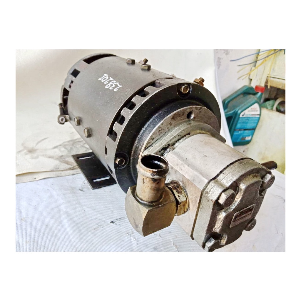 Jual Dc Brushed Motor Hydrolic Oil Pump eks Forklift 24Vdc | Shopee ...